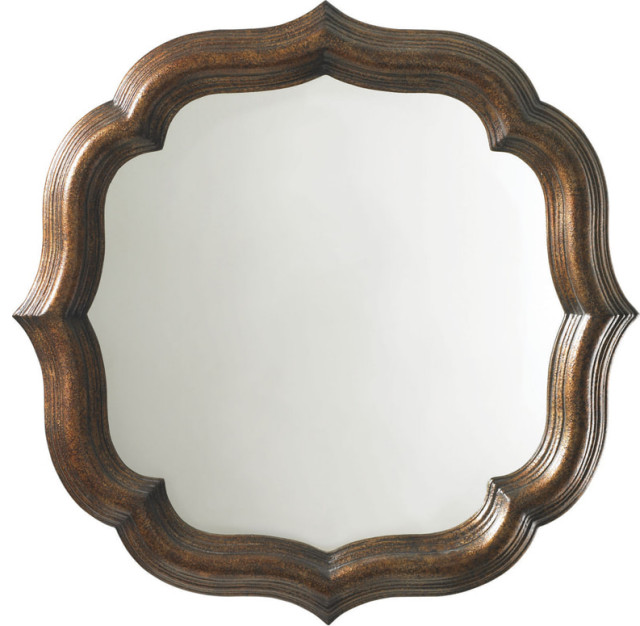 Lotus Blossom Mirror - Mediterranean - Furniture - by HedgeApple | Houzz