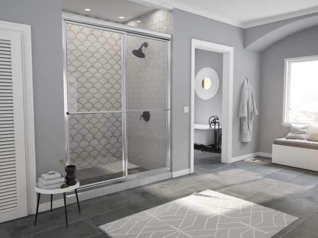 Coastal Shower Doors Paragon Series 42x70 Contemporary Shower