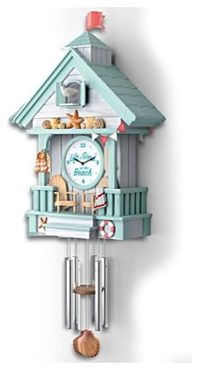 Life is Good at The Beach Sculptural Cuckoo Clock - Beach Style ...
