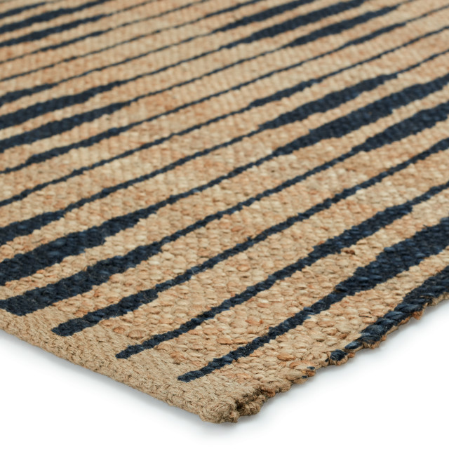 Jaipur Living Atolia Handmade Trellis Natural/ Navy Area Rug, 10'x14 ...