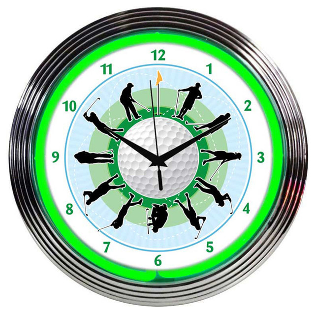 Armed with Pride Firearms Neon Clock - Contemporary - Wall Clocks - by ...