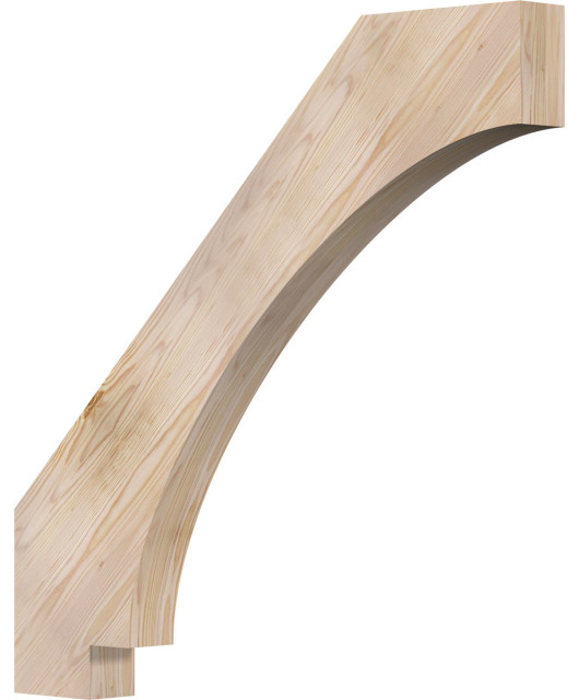 3 1/2"Wx6"Dx6"H Balboa Smooth Brace, Douglas Fir, 36"Dx36"H Rustic Wood ...