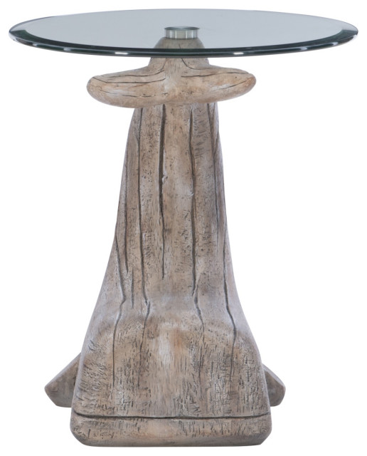 Moby Whale Side Accent Table Driftwood - Modern - Side Tables And End ...