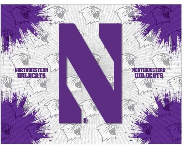 Northwestern Logo Canvas, 32"x24" - Contemporary - Prints And Posters ...