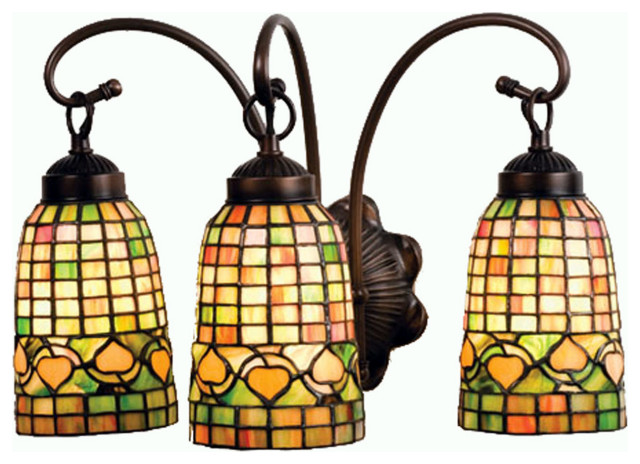Meyda Tiffany 18866 Acorns 3 Light 18"W Bathroom Vanity Light ...