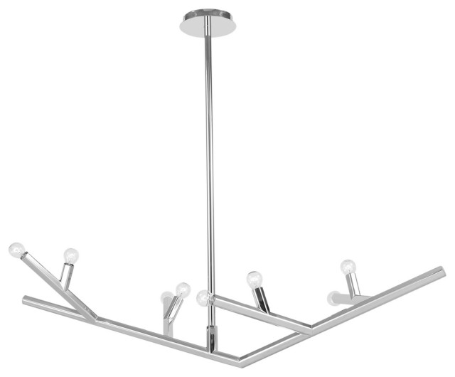 The Oaks Collection Brushed Brass Linear 8-Light Fixture Linear Fixture ...
