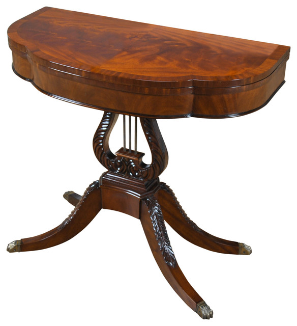 Lyre or Harp Game Table - Victorian - Game Tables - by Niagara ...