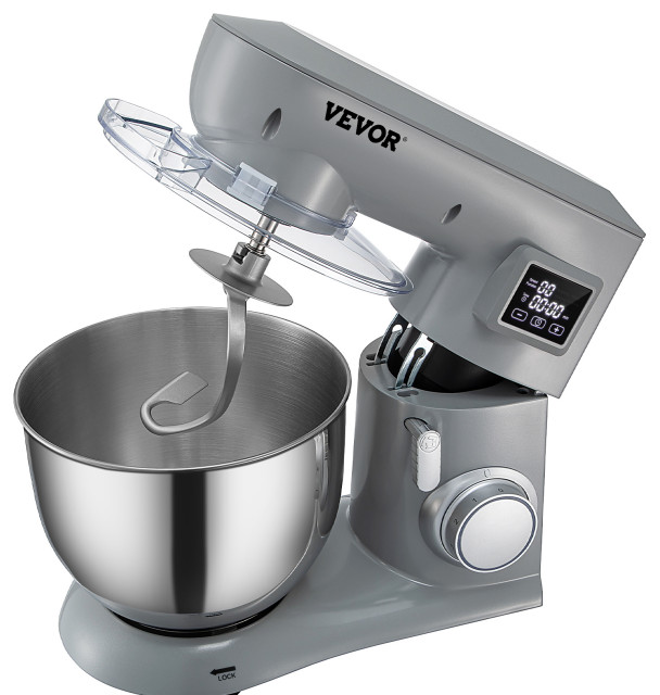 VEVOR 450W Stand Mixer 6-Speed Tilt-Head Dough Mixer 7.4 Qt Bowl 3 ...