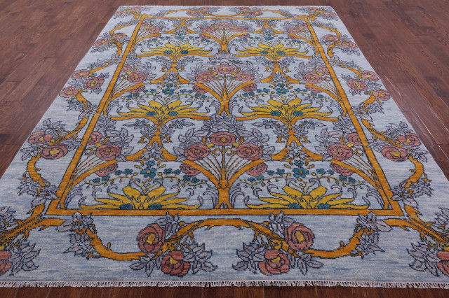 William Morris Handmade Wool Rug 8' 1" X 10' 2" - Q20012, 8' 1" X 10' 2 ...