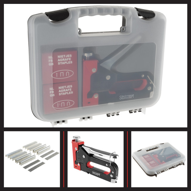 3-Way Staple Gun for Fabrics, Wood, Crafts, Construction, and Bulletin ...