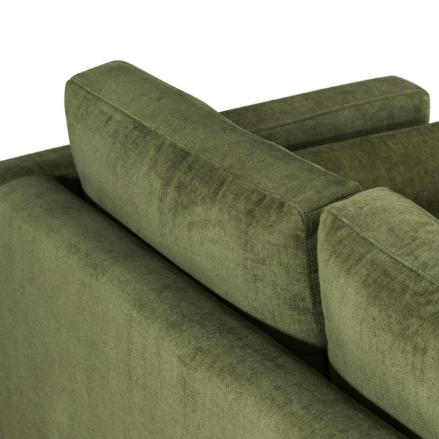 Poly and Bark Napa Fabric Corner Sectional Sofa, Distressed Green ...