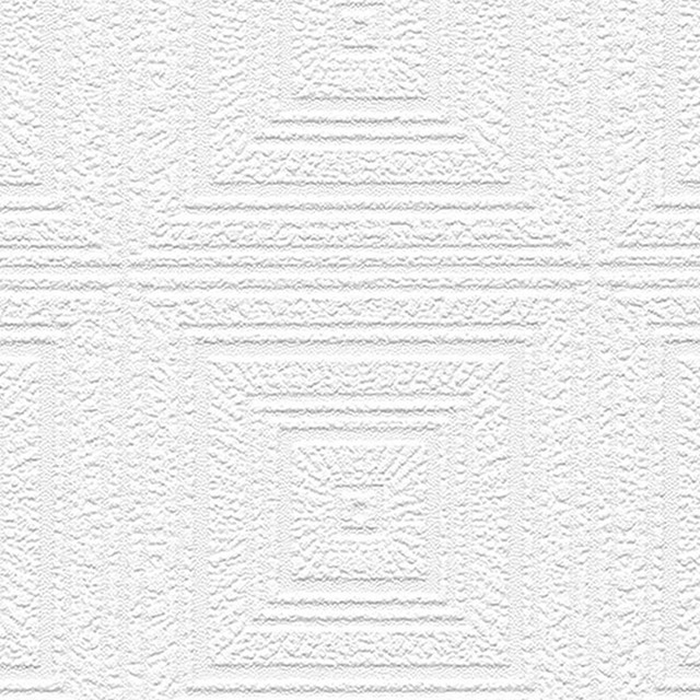 Architectural, Texture Geometric Paintable Pre-Pasted Wallpaper, Sample ...