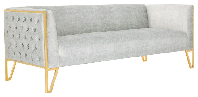 Vector Sofa in Gray and Gold - Contemporary - Sofas - by Timeout PRO ...