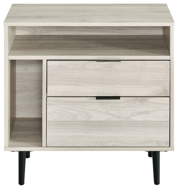 Lincoln 25" Modern Storage Nightstand - Birch - Midcentury ...