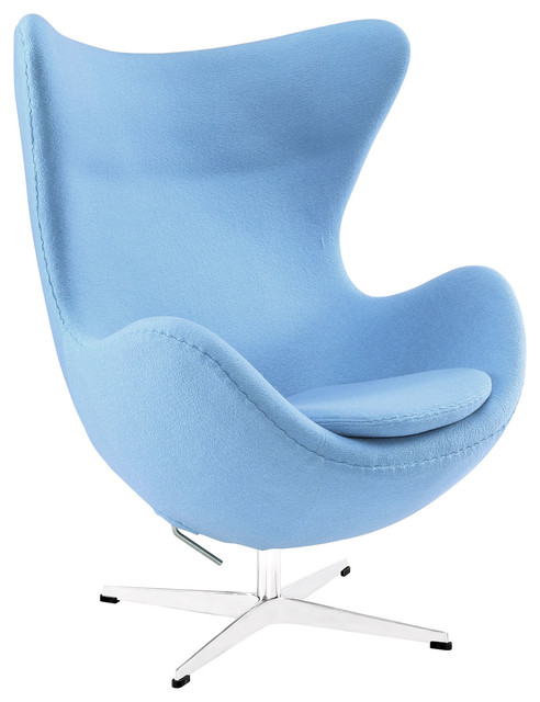 Glove Wool Lounge Chair in Baby Blue - Armchairs and Accent Chairs - by ...