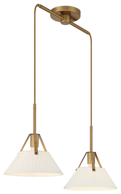 2-Light Linear Chandelier, Matte Black, Matte Black - Transitional ...