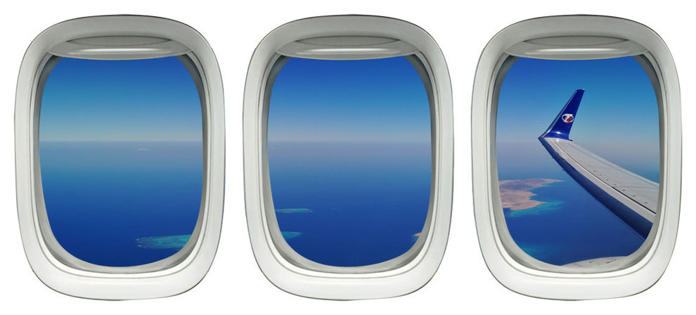 Aviation Window Decal, Airplane Wing Stickers Plane Window Clings ...