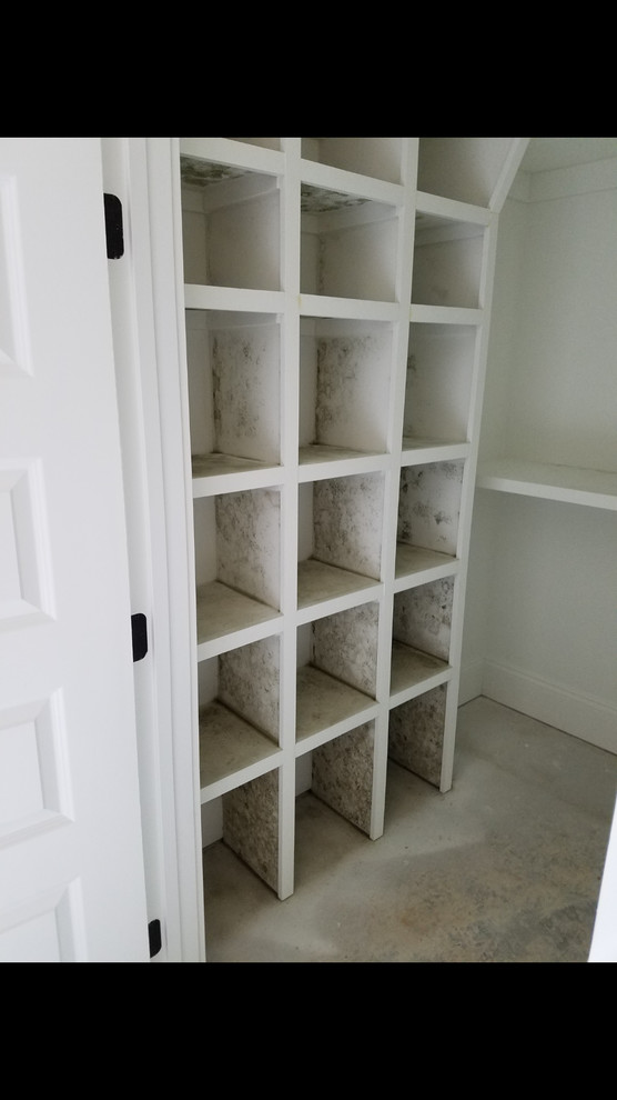 Mold on particle board during a new build.