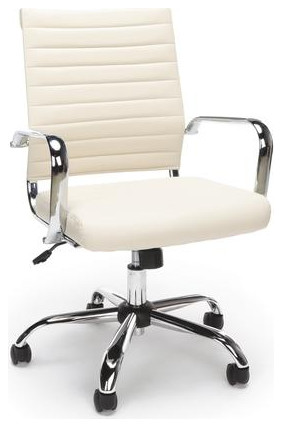 Essentials by OFM Soft Ribbed Bonded Leather Executive Conference Chair ...