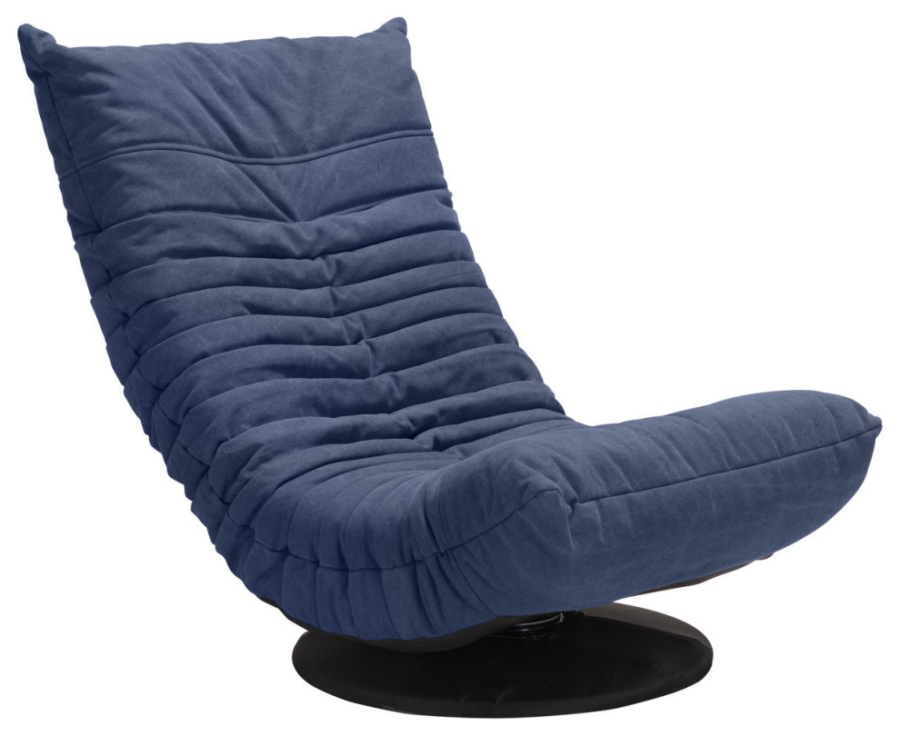 Down Low Swivel Chair Blue - Contemporary - Armchairs And Accent Chairs ...