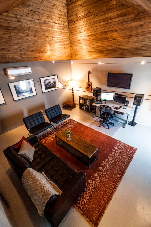 Garage studio conversion BEFORE AND AFTER!