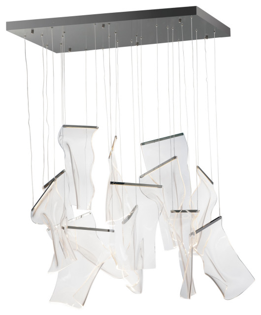 Rinkle LED Pendant, Brushed Gunmetal - Contemporary - Pendant Lighting ...