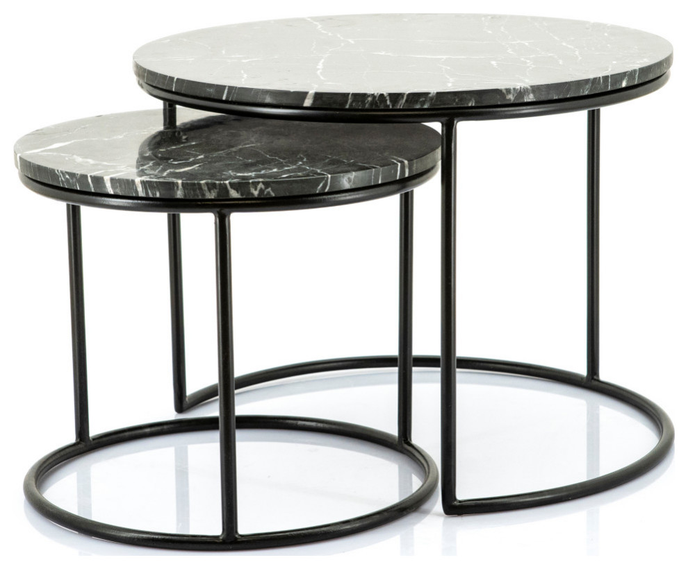 Marble Nesting Coffee Tables, By-Boo Romeo - Industrial - Coffee Table ...