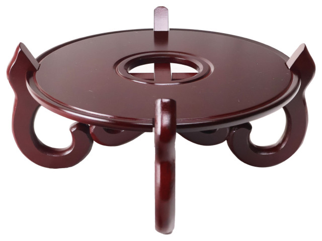 Cross Leg Oriental Fish Bowl Stand, 9.5"w - Asian - Planter Hardware ...