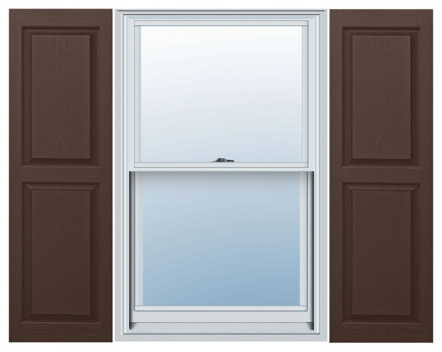 Builders Choice Vinyl Raised Panel Shutters w/ Shutter Spikes & Screws ...