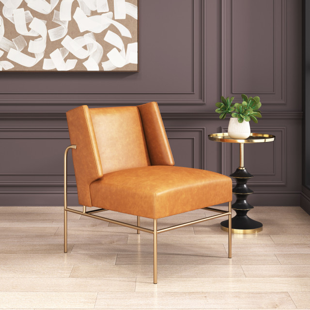 Atlanta Accent Chair Brown - Contemporary - Armchairs And Accent Chairs ...