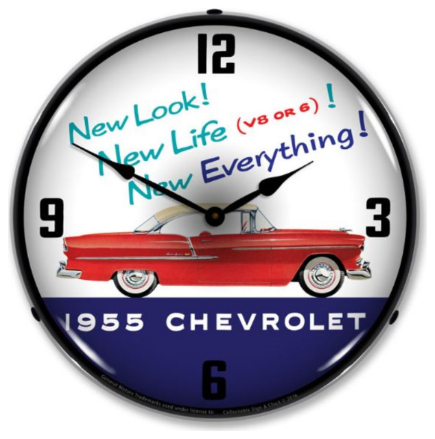 GM1612695 1955 Chevrolet New Look Clock - Midcentury - Wall Clocks - by ...
