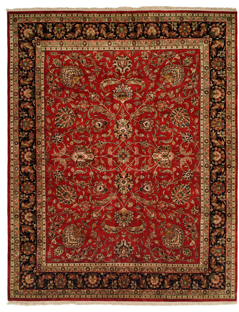 Kabir Hand-Knotted Rug, 6' Square - Traditional - Area Rugs - by Kalaty ...