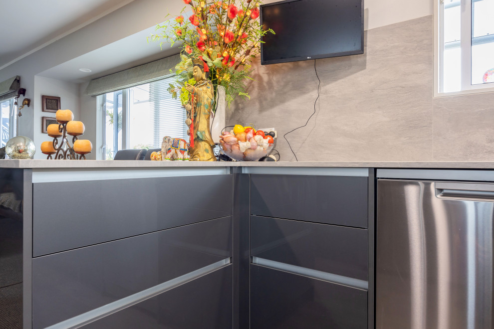 Stainless Steel Channel Profile Handles - Contemporary - Kitchen ...