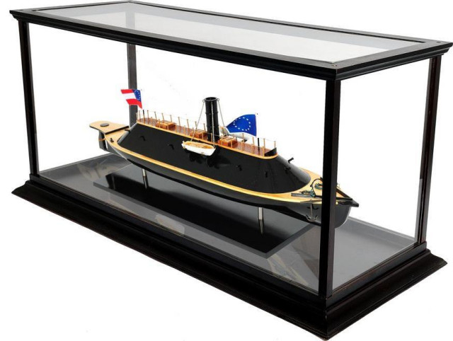 Elegant Css Virginia Display With Brass - Beach Style - Decorative ...