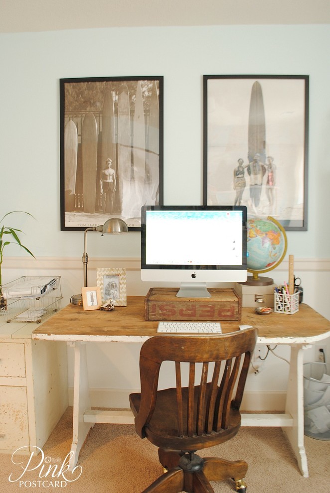 Office Update - Beach Style - Home Office - Seattle - by CM Fresh ...