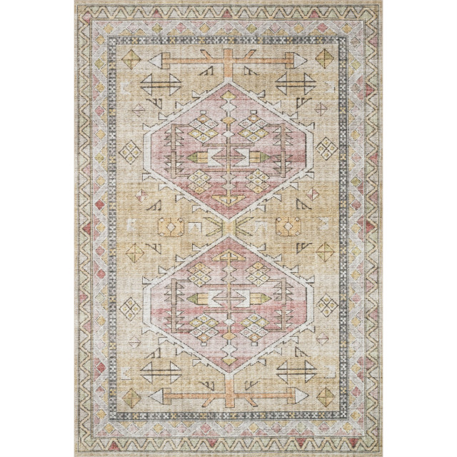 Skye Gold/Blush Rug, 5'x7'6" - Traditional - Area Rugs - by StudioLX ...