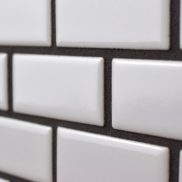 Hudson Subway Porcelain Mosaic Floor Tile, Sample - Traditional ...