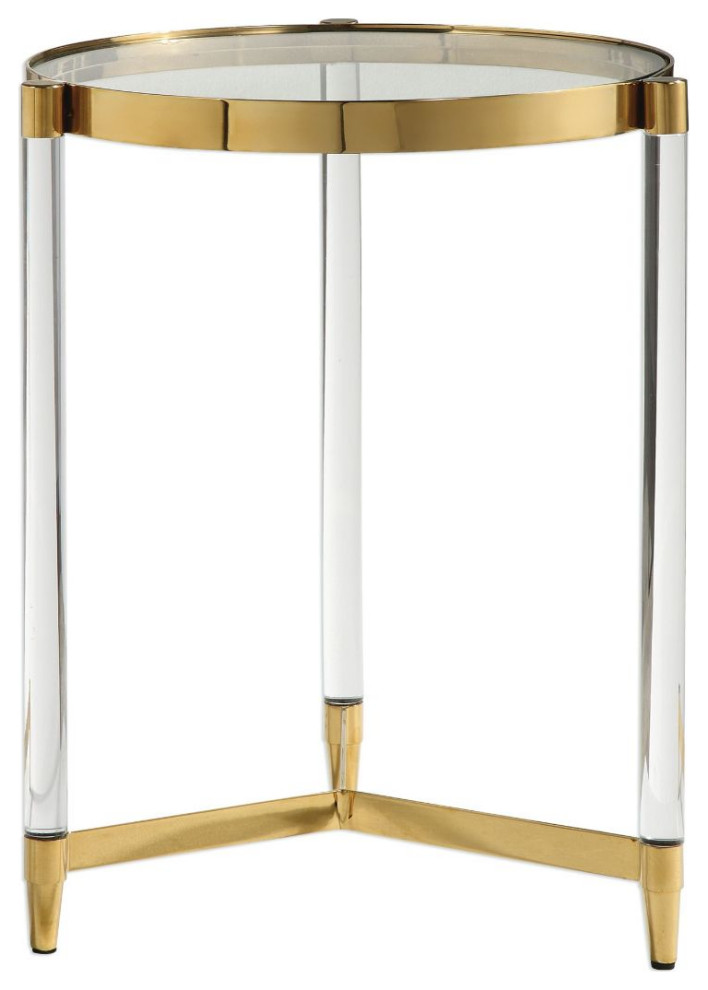 Uttermost Kellen Glass Accent Table - Contemporary - Side Tables And End Tables - by Hudson Home ...
