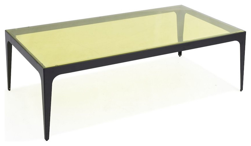 Dynasty Coffee Table Rectangular Yellow Glass top - Contemporary ...