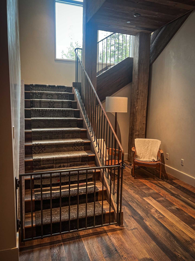 Rustic Leather Railing and Gates - Rustic - Staircase - Other - by ...