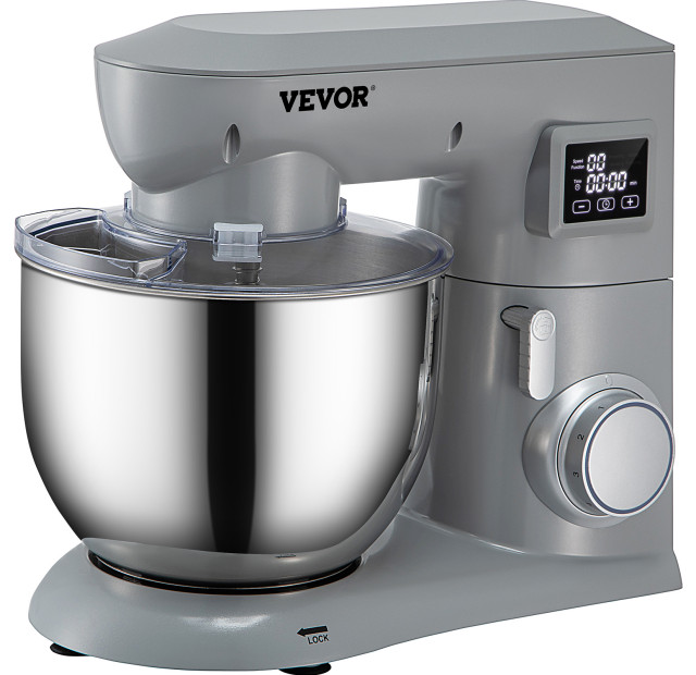 VEVOR 450W Stand Mixer 6-Speed Tilt-Head Dough Mixer 7.4 Qt Bowl 3 ...