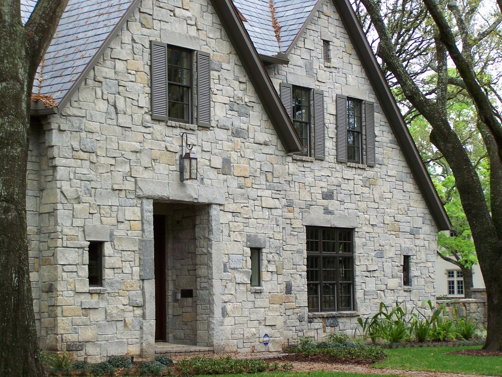 Gray Exterior Stone - Traditional - Exterior - Houston - by Alamo Stone Co.
