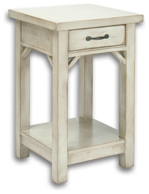 Dove Gray Cottage End Table - Traditional - Side Tables And End Tables ...