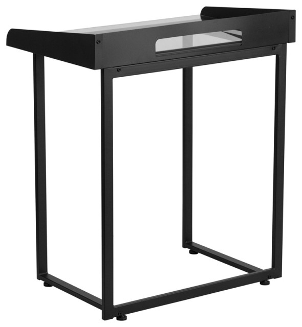 Glass Raised Border Desk - Industrial - Desks And Hutches - by Beyond ...