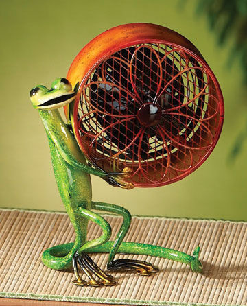 Small Gecko Figurine Table Fan - Contemporary - Electric Fans - by ...