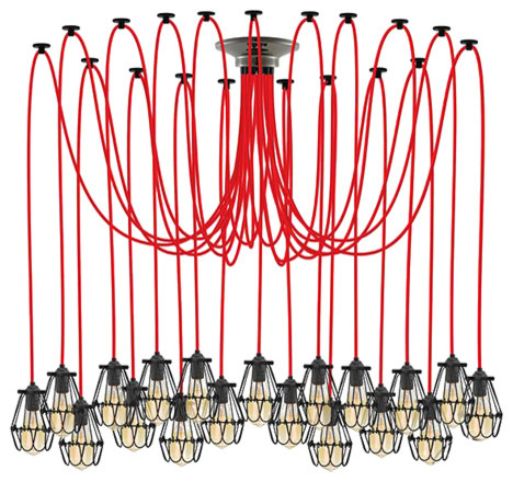 Red Pendant Lighting - Industrial - Pendant Lighting - by Hangout ...