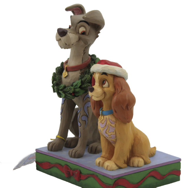 Jim Shore Decked Out Dogs Polyresin Christmas Lady and Tramp Disney ...