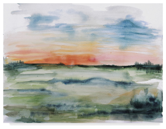 Jean Plout 'Watercolor Landscape' Canvas Art, 35"x47" - Contemporary ...