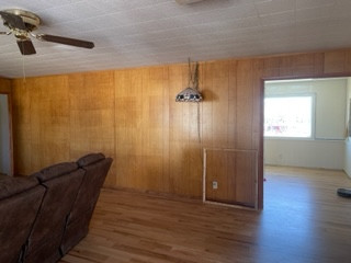 Updating a Wood Paneled Den