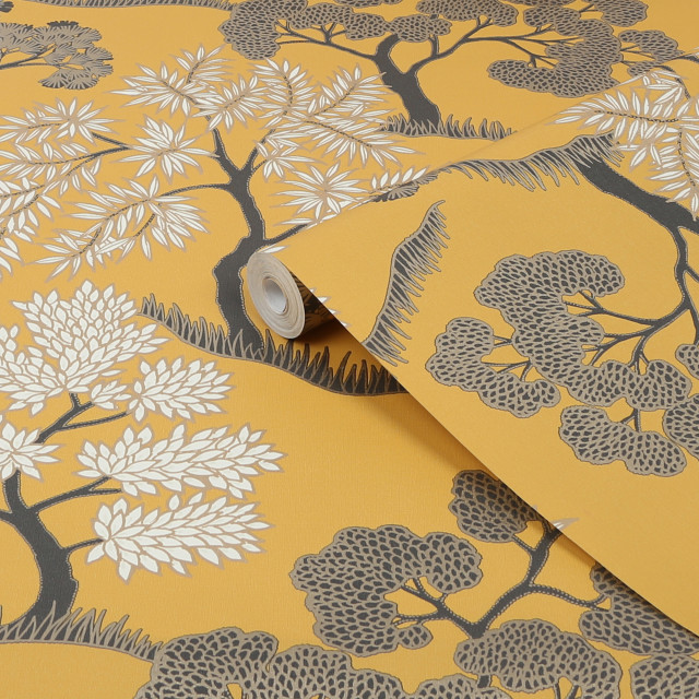 Sublime Trees Wallpaper - Contemporary - Wallpaper - by Graham & Brown ...